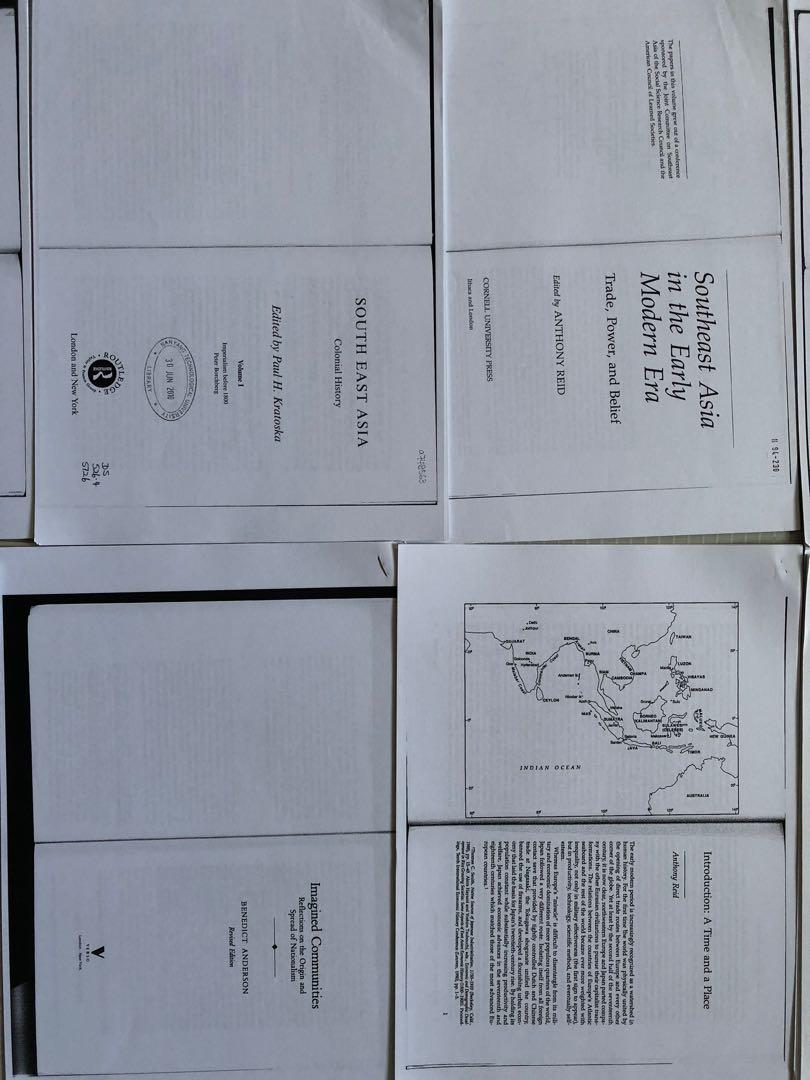 Southeast Asia Notes / Readings, Hobbies & Toys, Books & Magazines ...