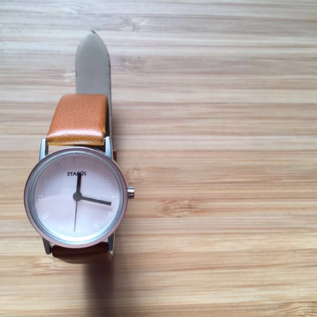 Starus, Small Dial Korean Fashion Watch [Brown], Women's Fashion ...