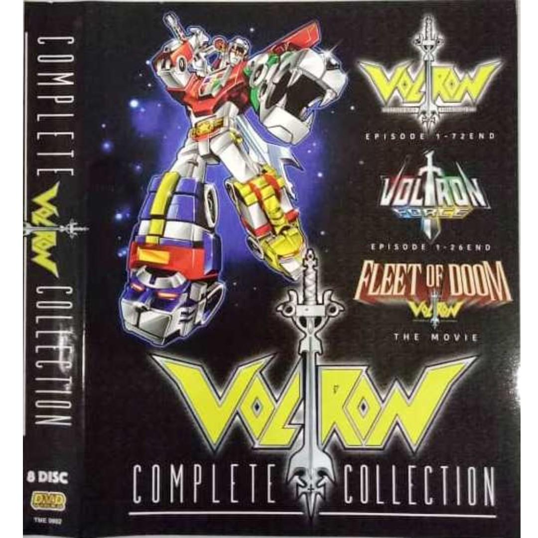 Voltron Defender of The Universe Season 1-2 + Fleet of Doom The Movie ...