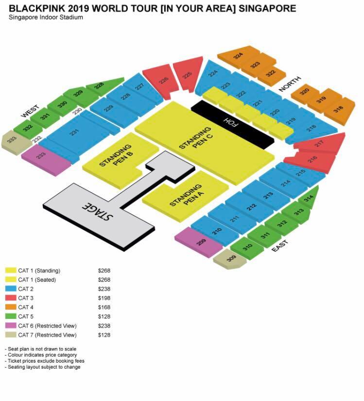 Blackpink Concert CAT 1 Ticket, Tickets & Vouchers, Event Tickets on ...