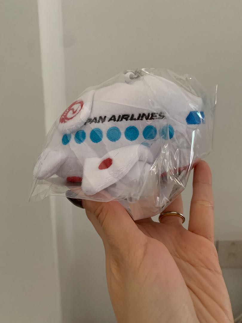 JAL Japan Airlines plane plushie keychain soft toy, Hobbies & Toys ...