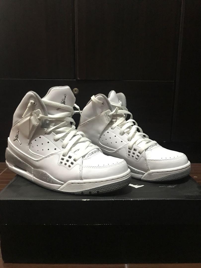 Jordan SC 1 (White/Metallic Silver), Men's Fashion, Footwear, Sneakers ...