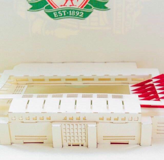 Liverpool's Anfield Stadium Pop Up Card, Design & Craft, Handmade Craft ...