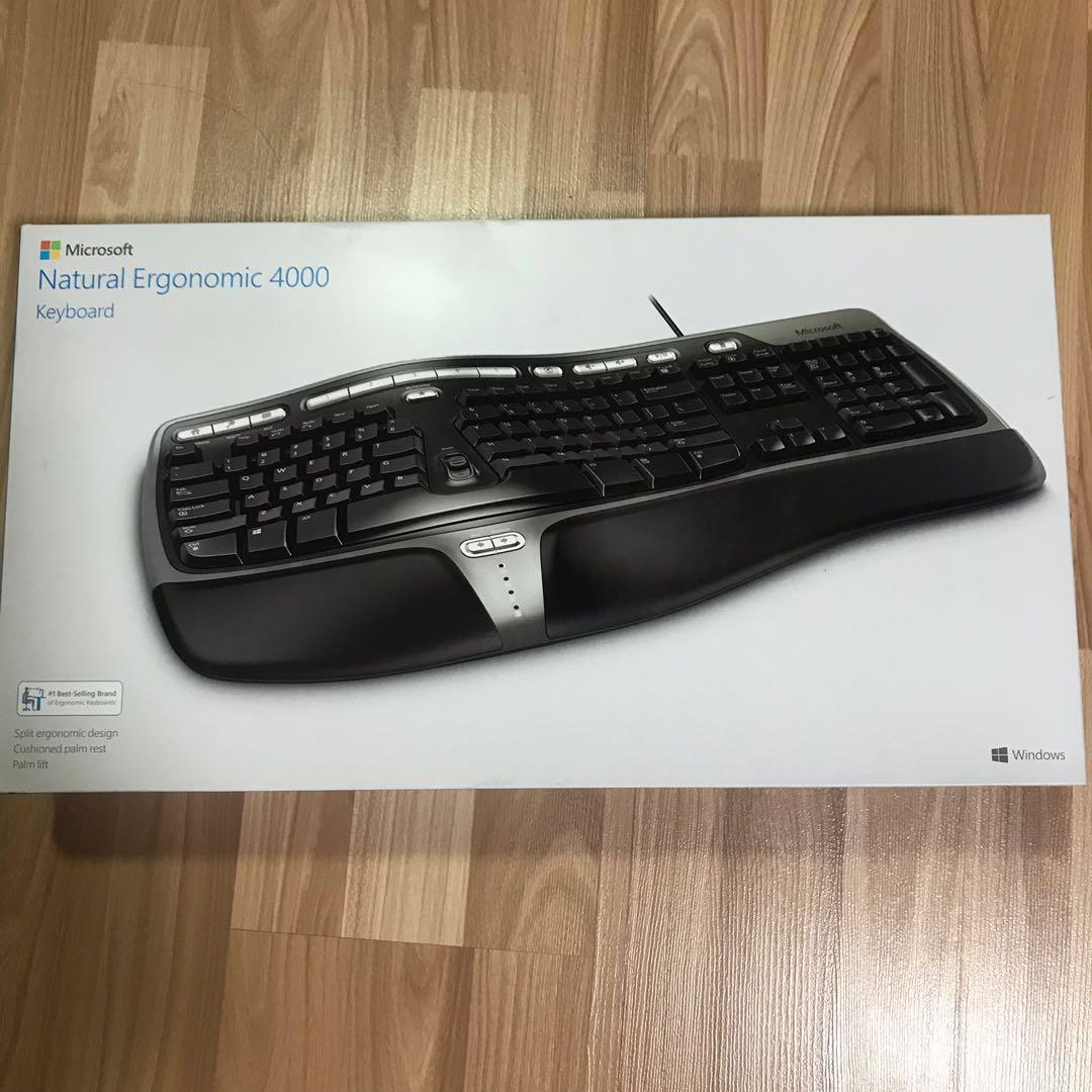 Microsoft Natural Ergonomic 4000 Keyboard- Brand new Sealed, Computers ...