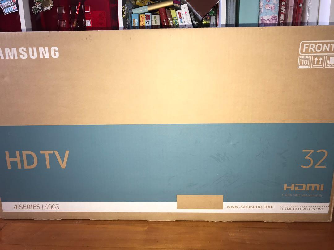 SAMSUNG HDTV 32’ (4 SERIES 4003), 家庭電器, 電視 & 其他娛樂, 電視組件及配件 - Carousell