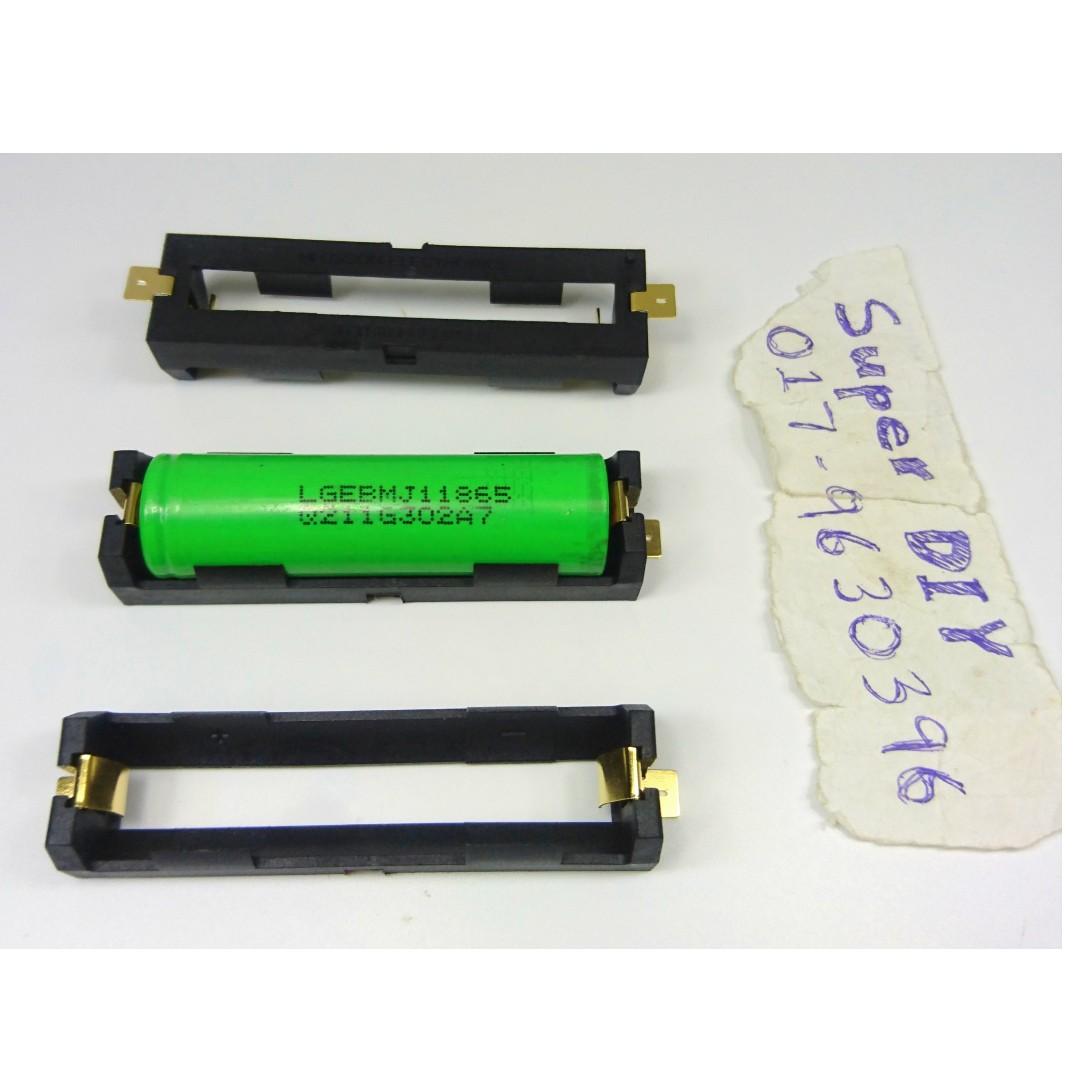 SMD SMT 18650 Rechargeable Li-Ion Battery 1 Slot Holder Box Case 4.2V ...