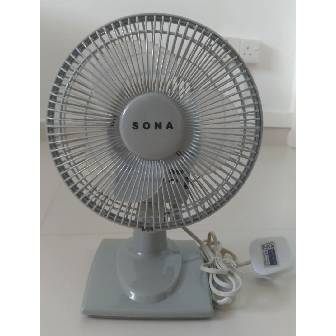 Sona Electric Table Fan - Small, Furniture & Home Living, Lighting ...