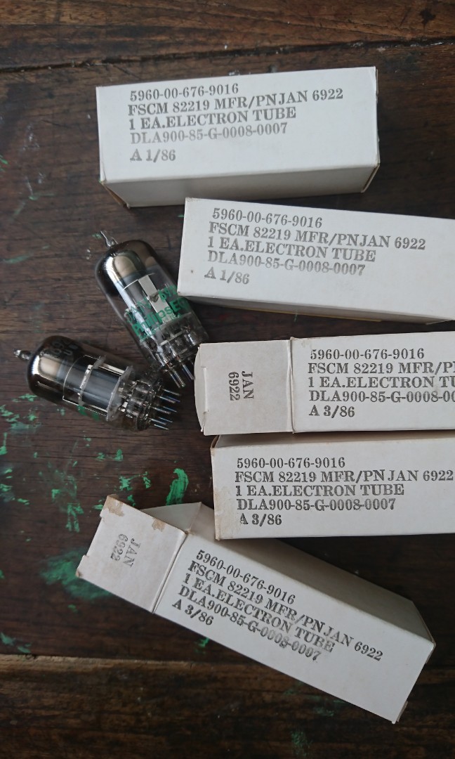 Vintage Philips Jan 6922 military grade tubes, Nos. $55ea, Audio, Other ...