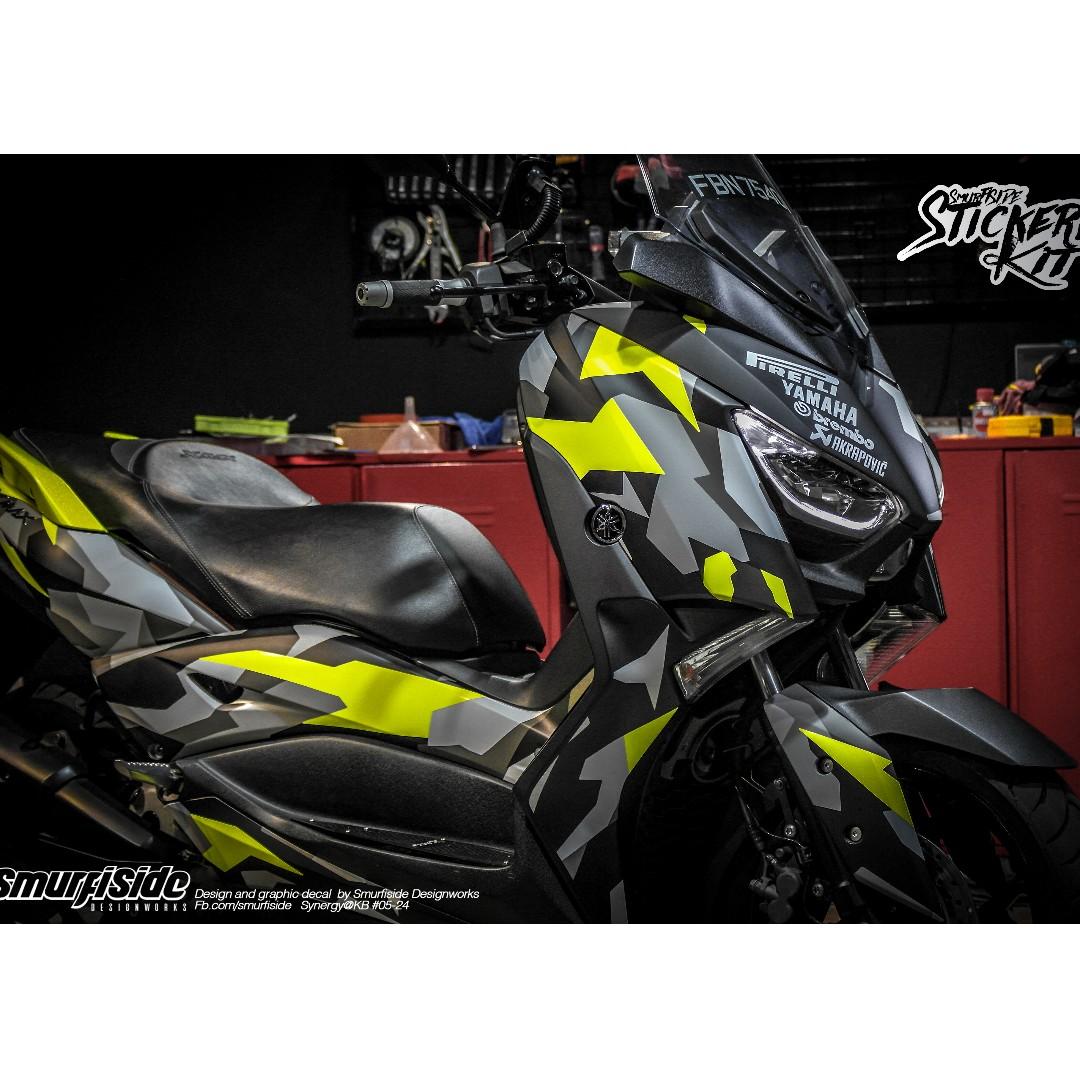 YAMAHA XMAX CUSTOM CAMO DESIGN, Motorbikes, Motorbike Accessories on ...
