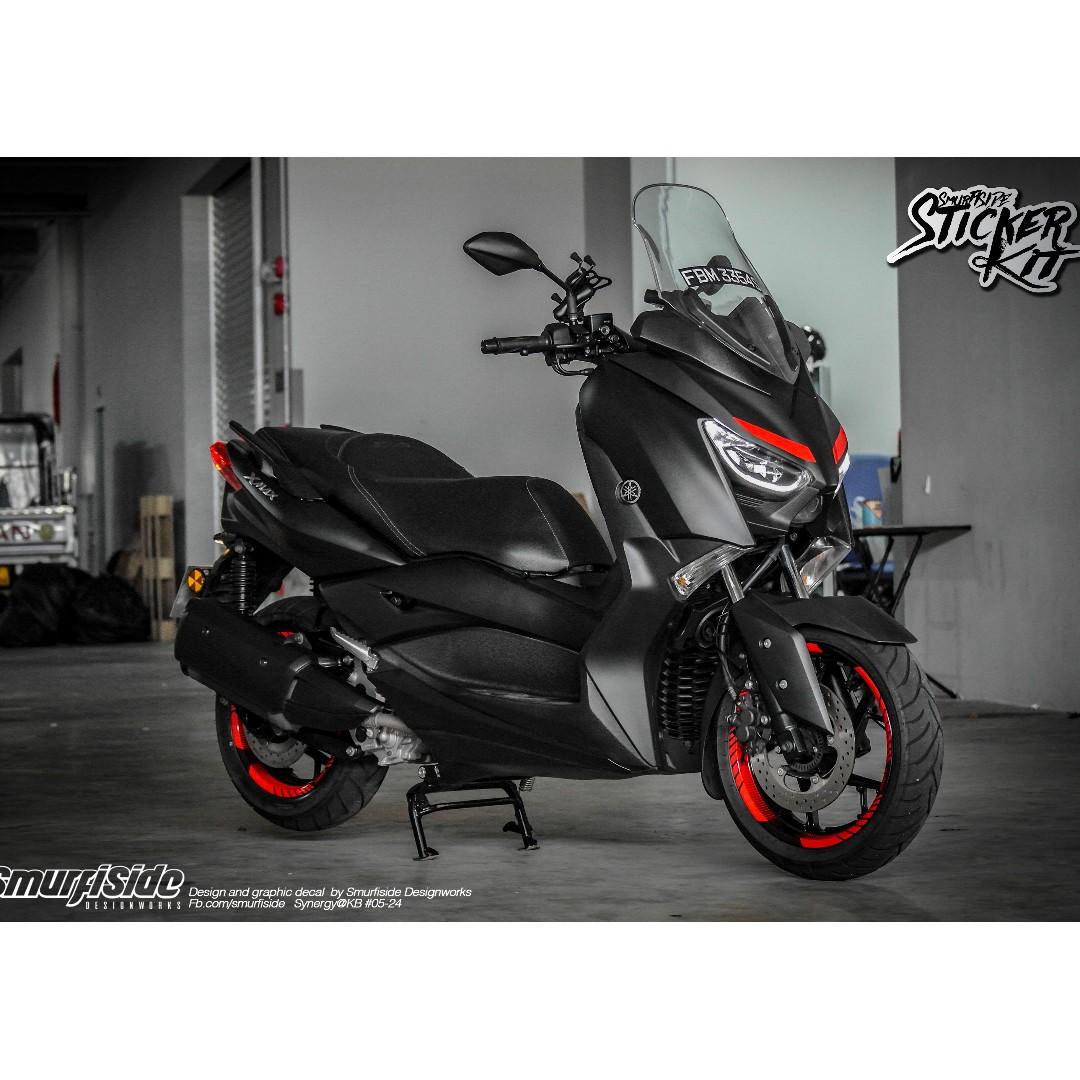 YAMAHA XMAX MATTE BLACK WRAP, Motorcycles, Motorcycle Accessories on ...
