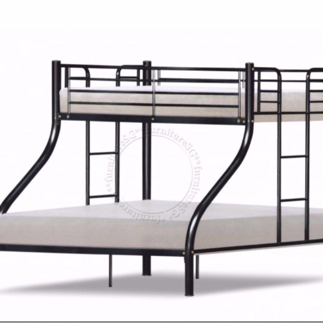 Double Decker Bed Frame , Furniture & Home Living, Furniture, Bed ...