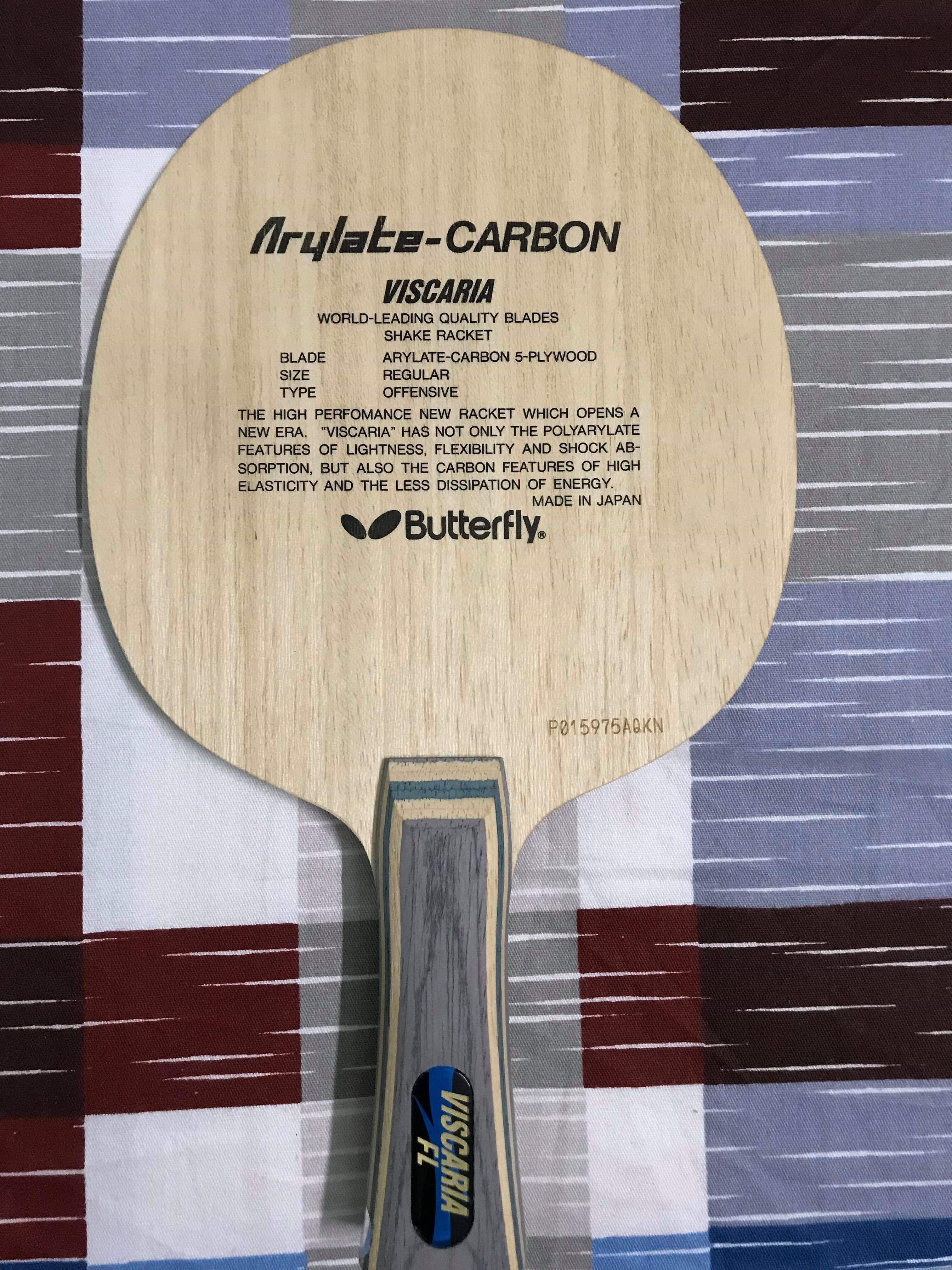 Genuine Butterfly Viscaria FL old version, Sports Equipment, Sports ...