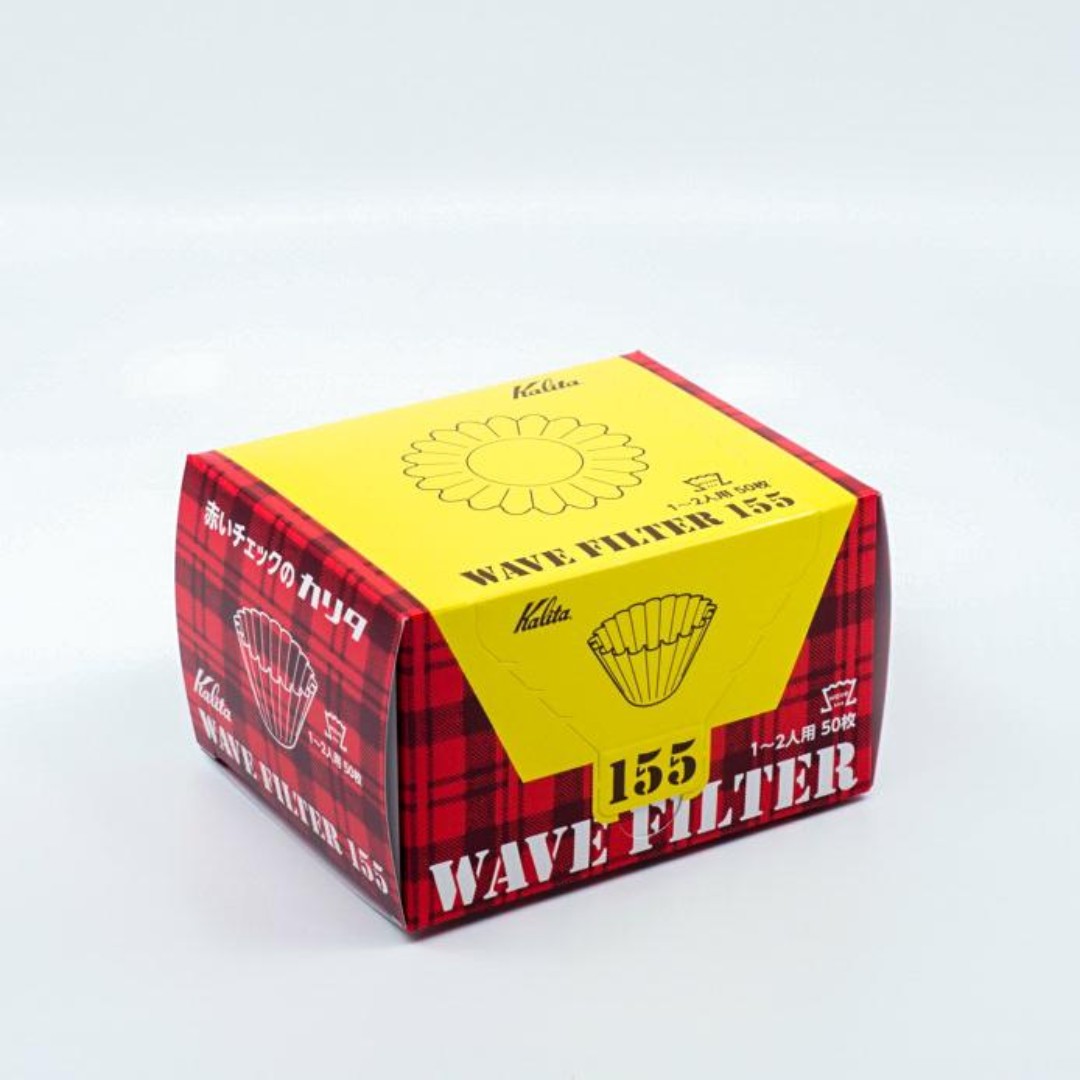 【日本製】Kalita波浪濾紙盒裝50個 (155白色) / Kalita Wave Paper Filters Box 50pcs (155 White), 家庭電器, 廚房電器, 咖啡機及 ...
