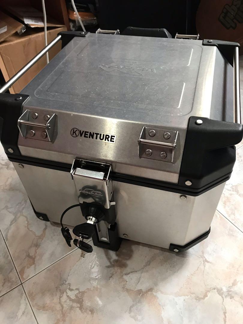 Kappa Kventure 42L Top Box with base plate/rack, Motorcycles ...