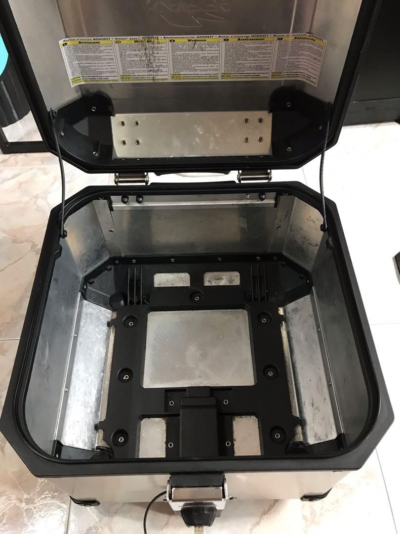 Kappa Kventure 42L Top Box with base plate/rack, Motorcycles ...