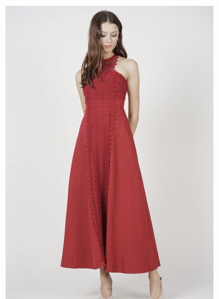 MDS RED DRESS, Women's Fashion, Dresses & Sets, Dresses on Carousell