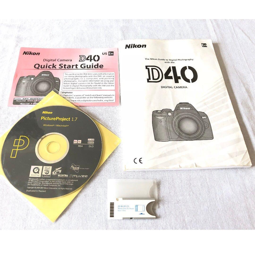 Nikon D40 SLR, Photography, Cameras on Carousell