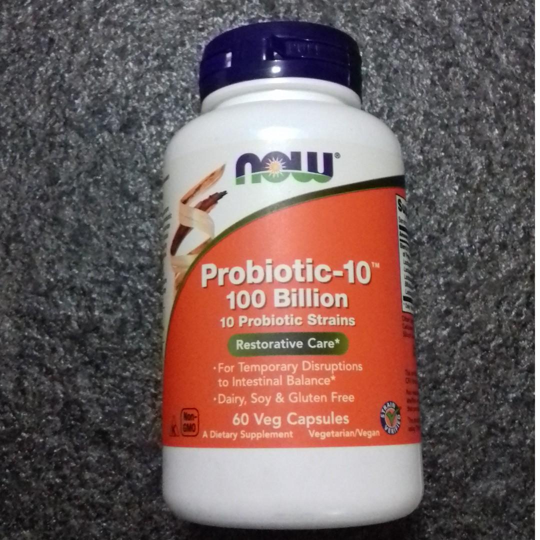 Now Foods, Probiotic-10, 100 Billion, 60 Veg Capsules, Everything Else on Carousell