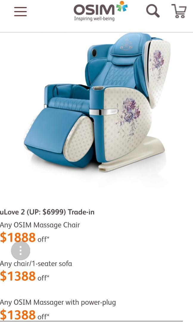Osim uPilot massage chair, Health & Nutrition, Massage Devices on Carousell