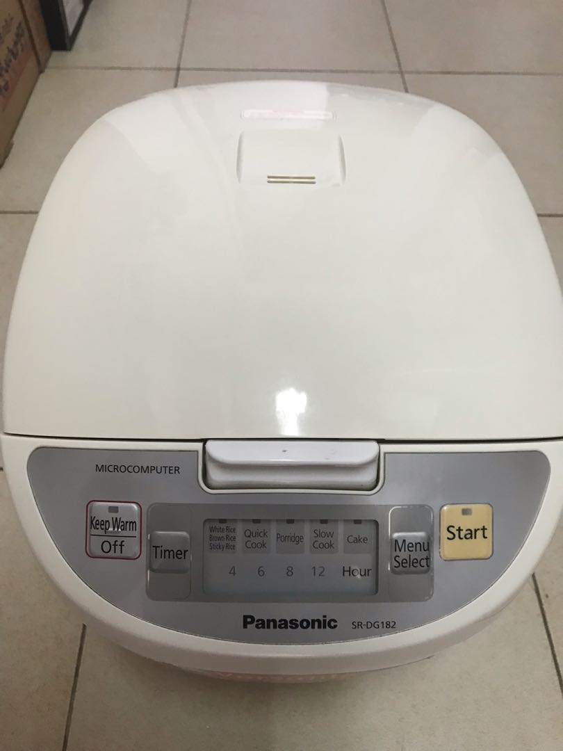 Panasonic SR-DG182 Rice Cooker with Microcomputer, TV & Home Appliances, Kitchen Appliances ...