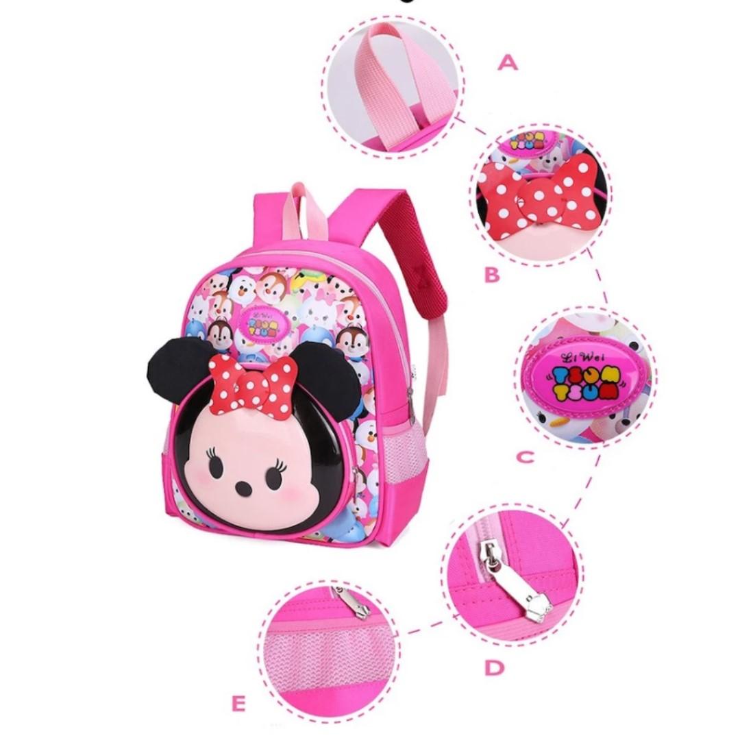 PO Mickey Minnie Mouse Backpack, Babies & Kids, Going Out, Diaper Bags ...