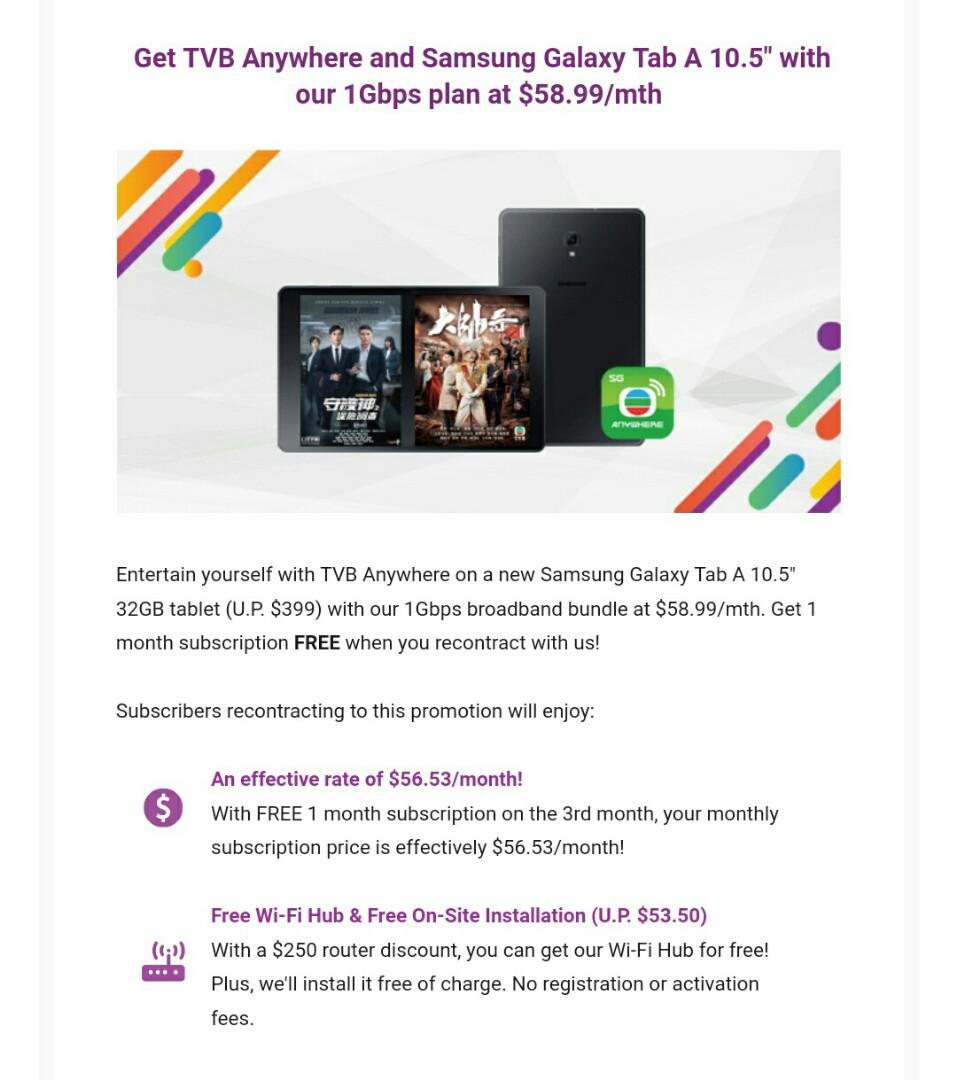 RECONTRACT MyRepublic Fibre Broadband, Mobile Phones & Gadgets, Mobile ...