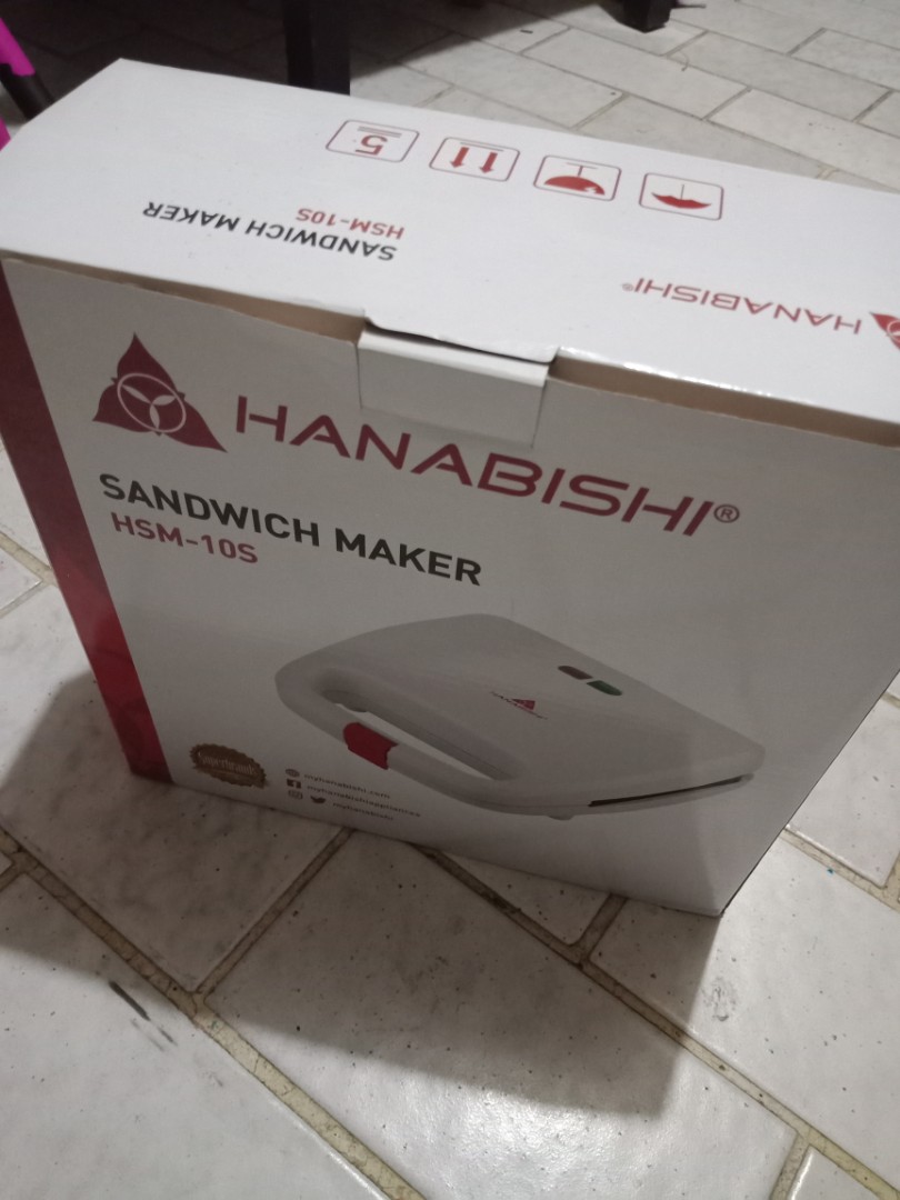 SELLING! Brand NEW Hanabishi sandwich maker, Furniture & Home Living ...