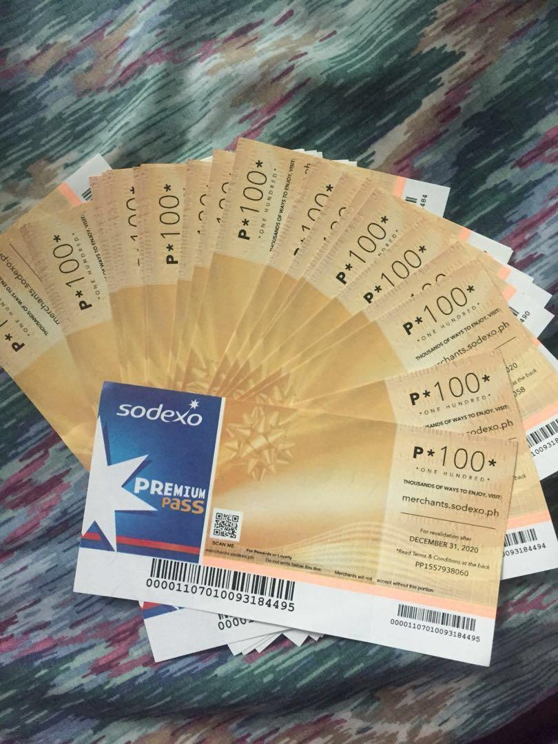 Sodexo Premium Pass Gift Check (GC) worth of P3,200, Tickets & Vouchers ...
