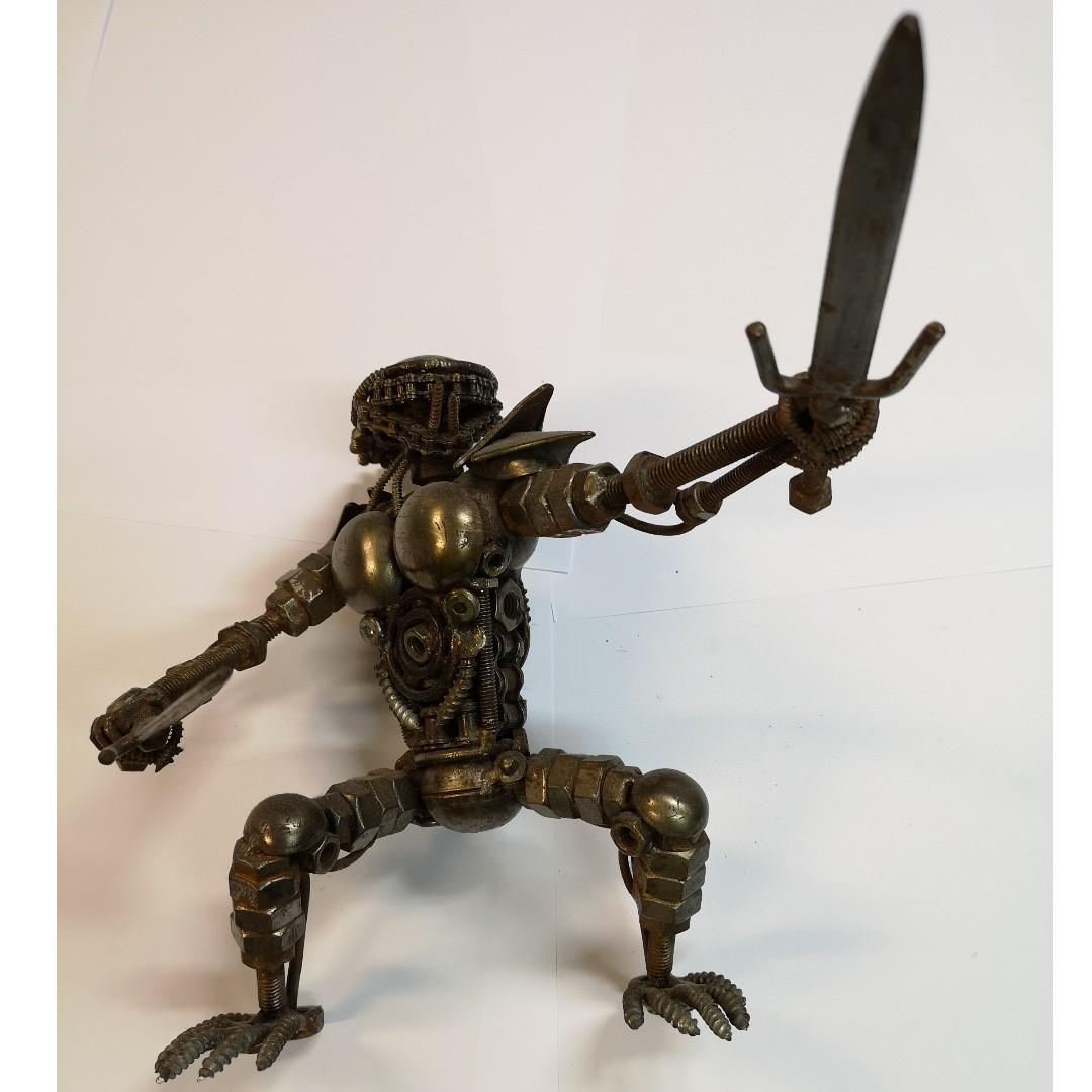 Steel Alien (with Sword), Hobbies & Toys, Toys & Games on Carousell
