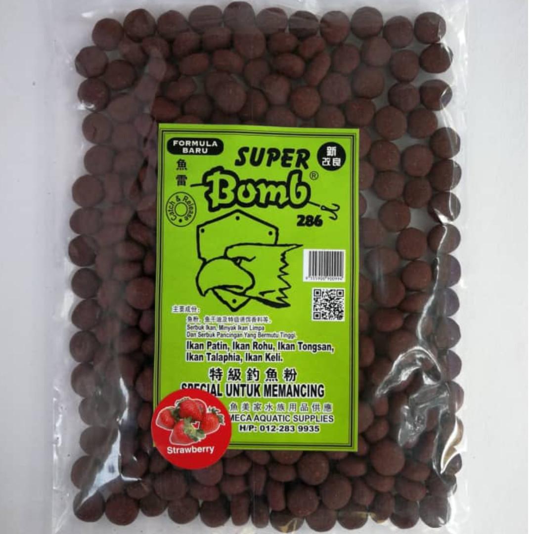 Super Bomb Flavored Fishing Memancing Pellet Bait for Fish 100gram, Pet ...