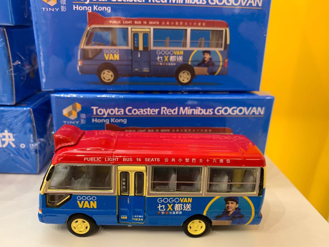 Tiny Diecast GOGOVAN Mong Kok Red Public Light Bus (Minibus) 16 Seats, Hobbies & Toys, Toys ...