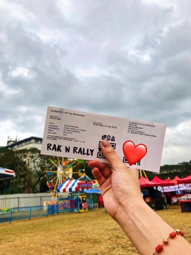 UP FAIR TICKET — ELEMENTS, Tickets & Vouchers, Event Tickets on Carousell