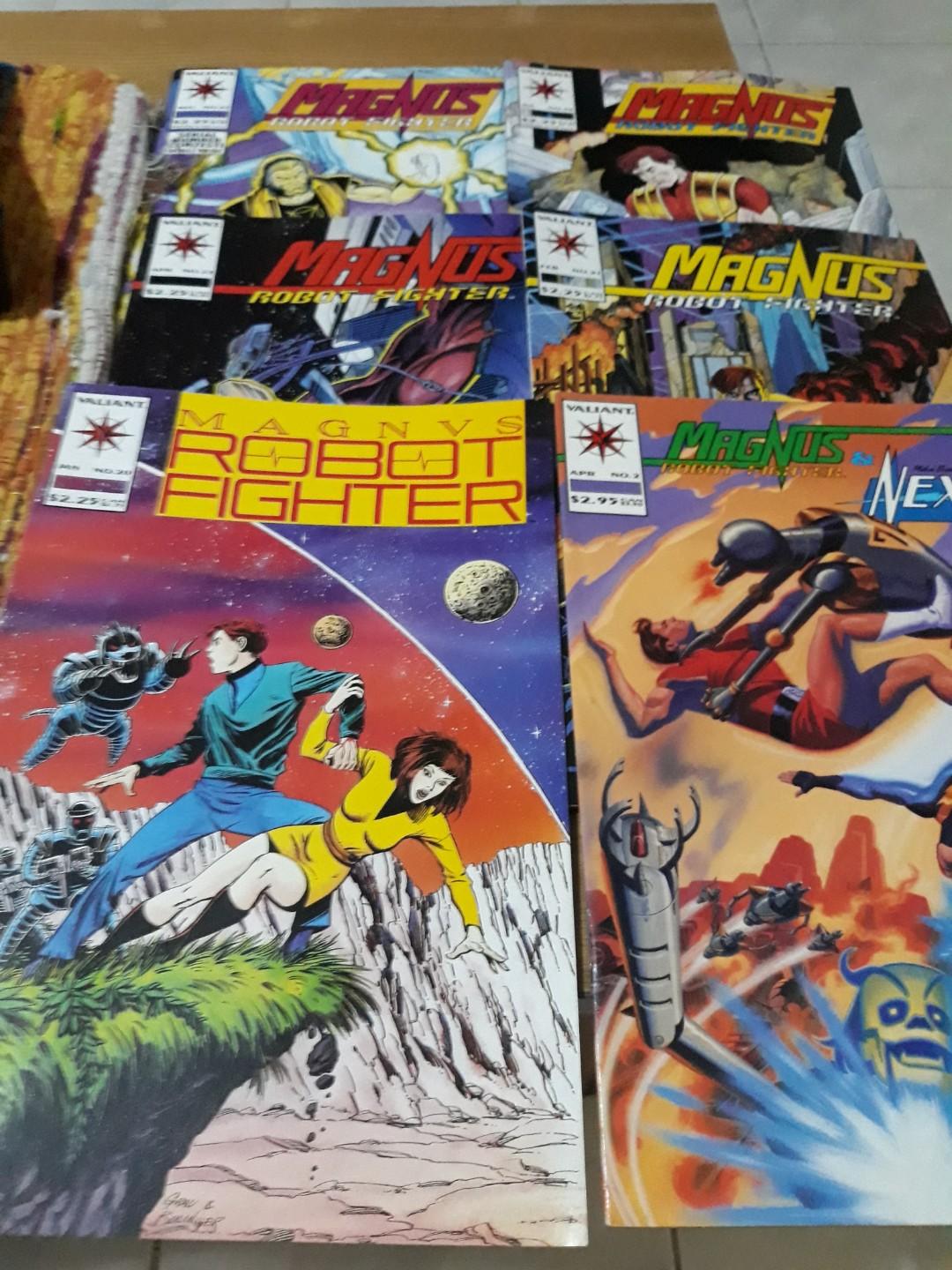 Valiant Comics Magnus Robot Fighter and Nexus set, Hobbies & Toys ...