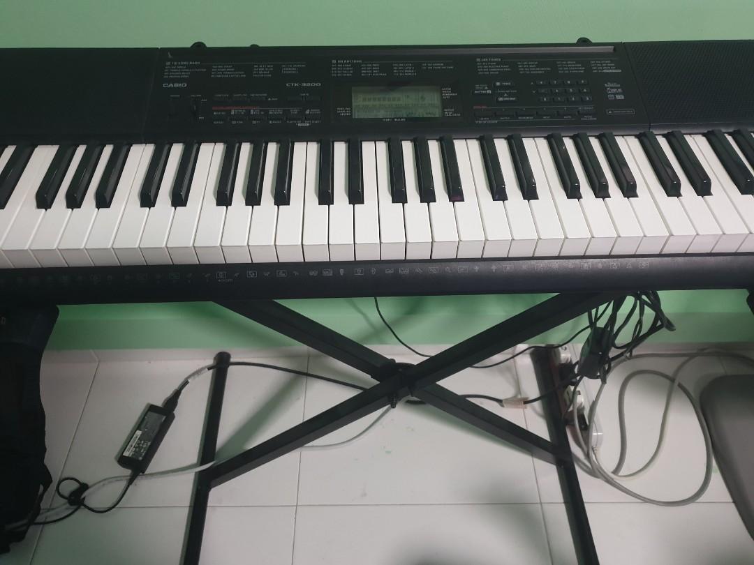 Casio Ctk 3200 with stand, Hobbies & Toys, Music & Media, Musical Instruments on Carousell