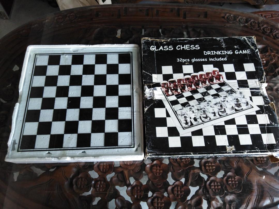 Glass Chess - Drinking Game, Hobbies & Toys, Toys & Games on Carousell