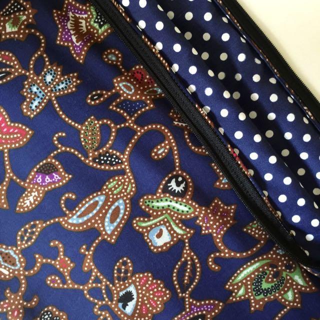 Handmade Batik Fabric Blue Laptop Sleeve, Computers & Tech, Parts ...