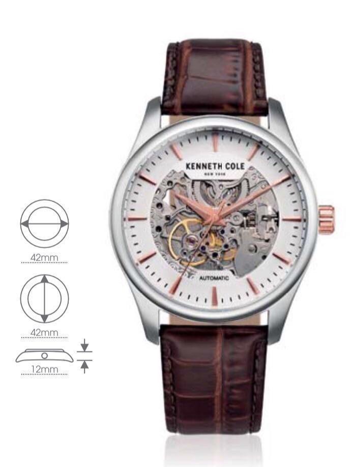 Kenneth Cole Skeleton Automatic Watch, Men's Fashion, Watches ...