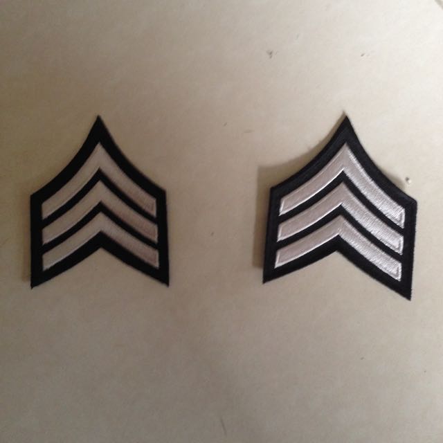 LAPD Sergeant (1) Rank Patch, Everything Else on Carousell