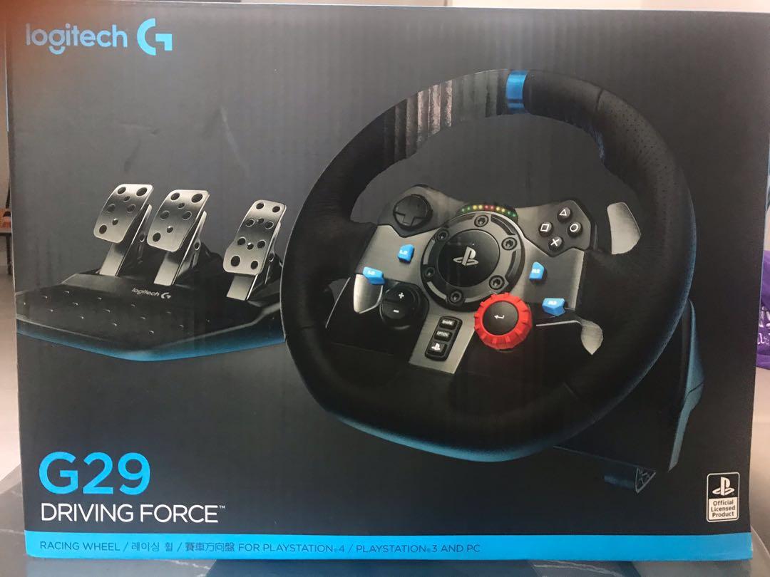 Logitech G29 bundled with Project Cars and F1 2016, Video Gaming, Video ...