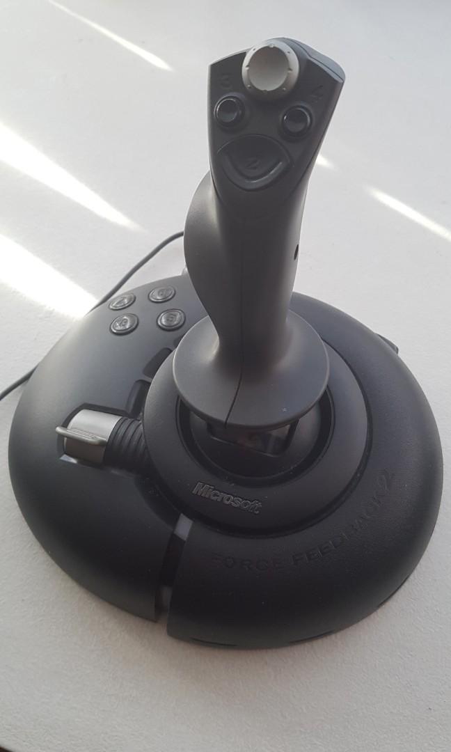 Microsoft Sidewinder Force Feedback 2 Joystick and HOTAS, Computers ...