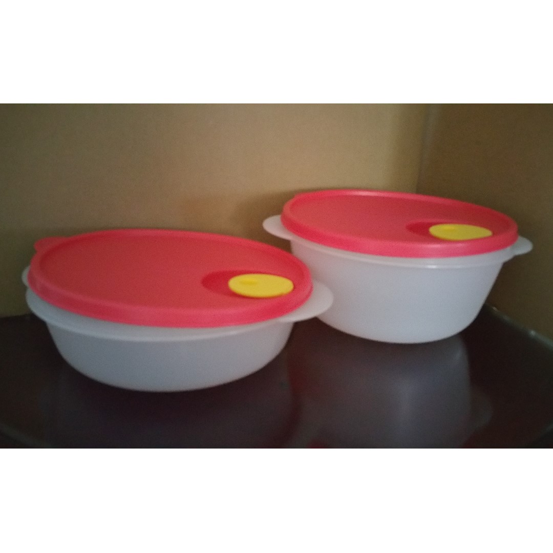 Tupperware Reheatable Bowls (2) Big, Furniture & Home Living ...