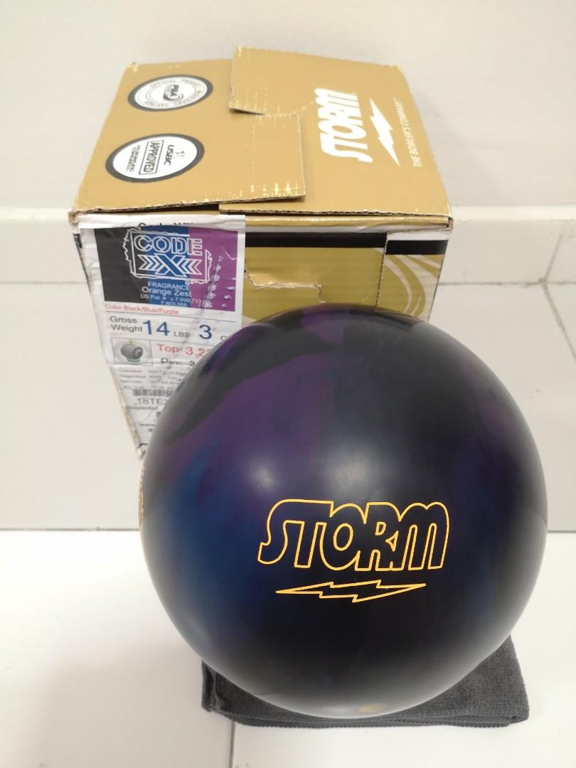 Undrilled 14lbs Storm Code xXx Bowling Ball, Sports Equipment, Sports & Games, Billiards ...