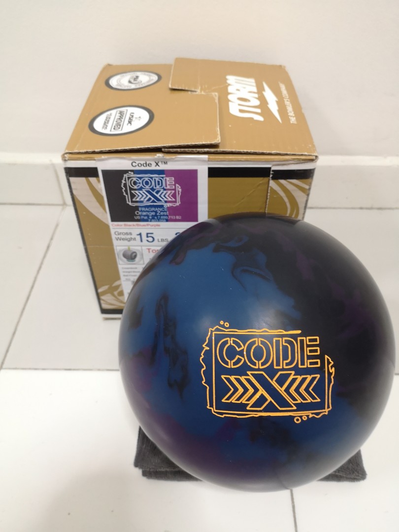 Undrilled 15lbs Storm Code xXx Bowling Ball, Sports Equipment, Sports & Games, Billiards ...