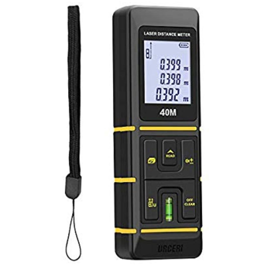 URCERI Laser Distance Meter 40m with Bubble Level, Automatic ...