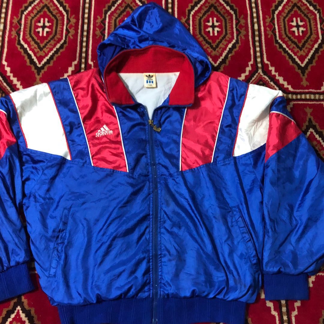 Adidas Windbreaker JASPO, Men's Fashion, Tops & Sets, Hoodies on Carousell