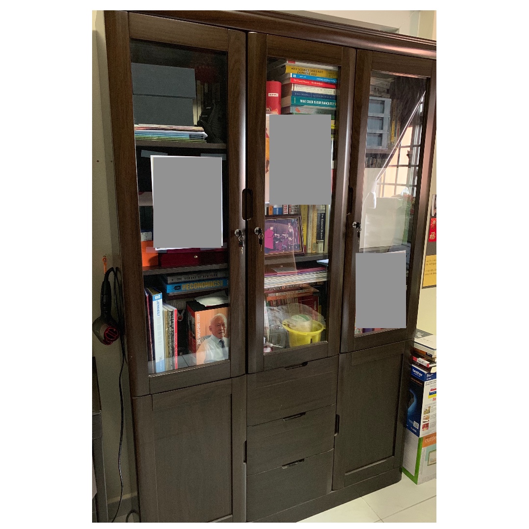 Furniture - Book Shelf - 3-Door Filing Cabinet, Furniture & Home Living ...