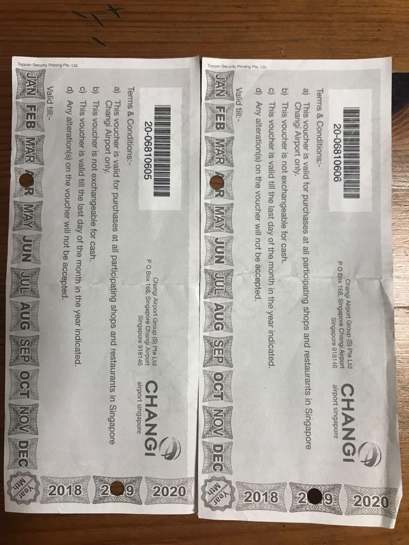 Changi Airport Voucher, Tickets & Vouchers, Vouchers on Carousell
