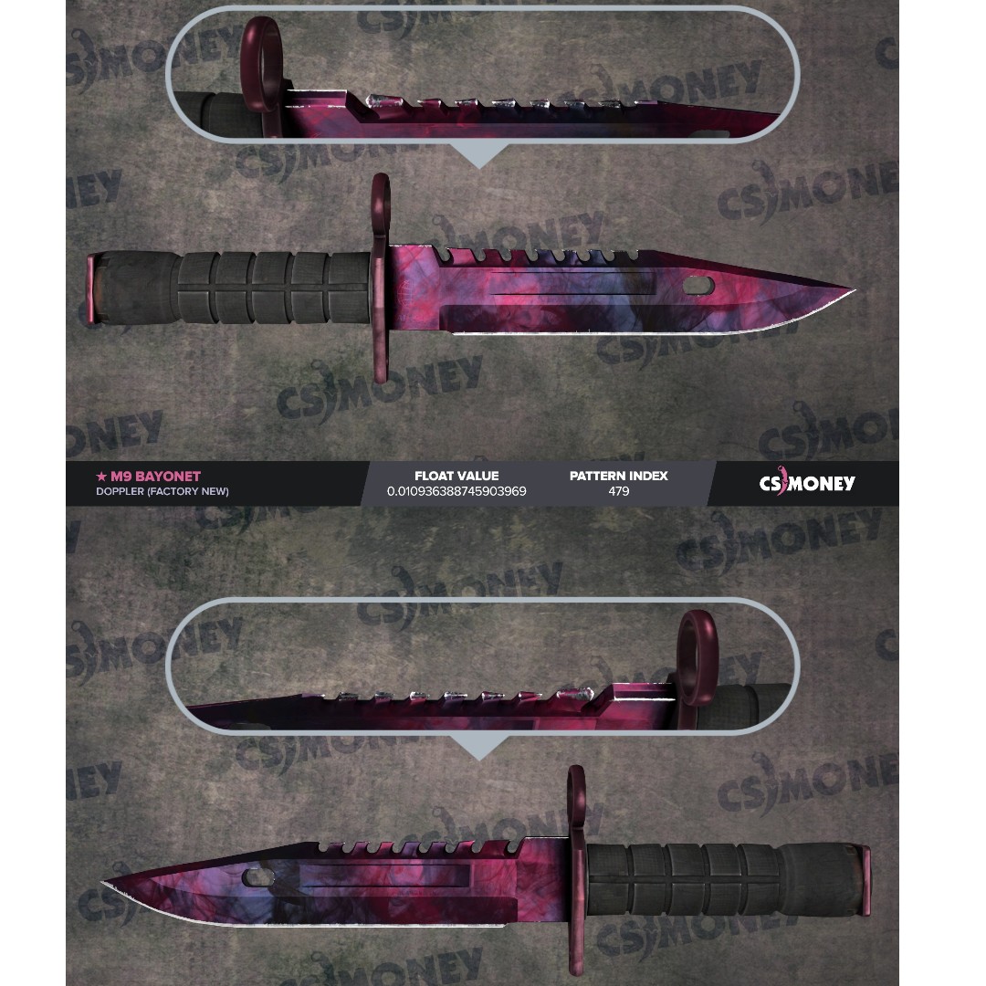 CSGO LOW FLOAT M9 Doppler PHASE 2 , Video Gaming, Gaming Accessories ...