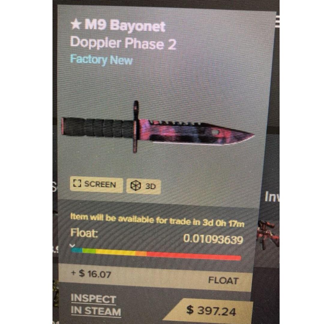 CSGO LOW FLOAT M9 Doppler PHASE 2 , Video Gaming, Gaming Accessories, Game Gift Cards & Accounts ...