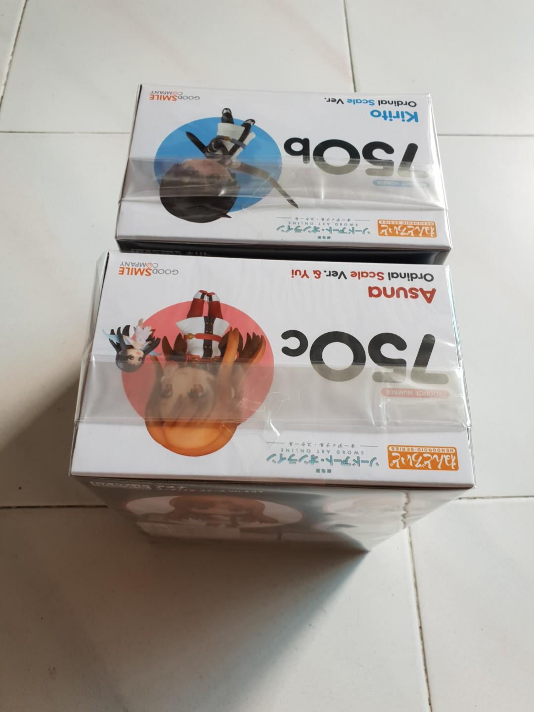 *Free Delivery Nendoroid 750b Kirito OS + 750c Asuna Ordinal Scale Ver. & Yui GSC SAO Sword Art ...
